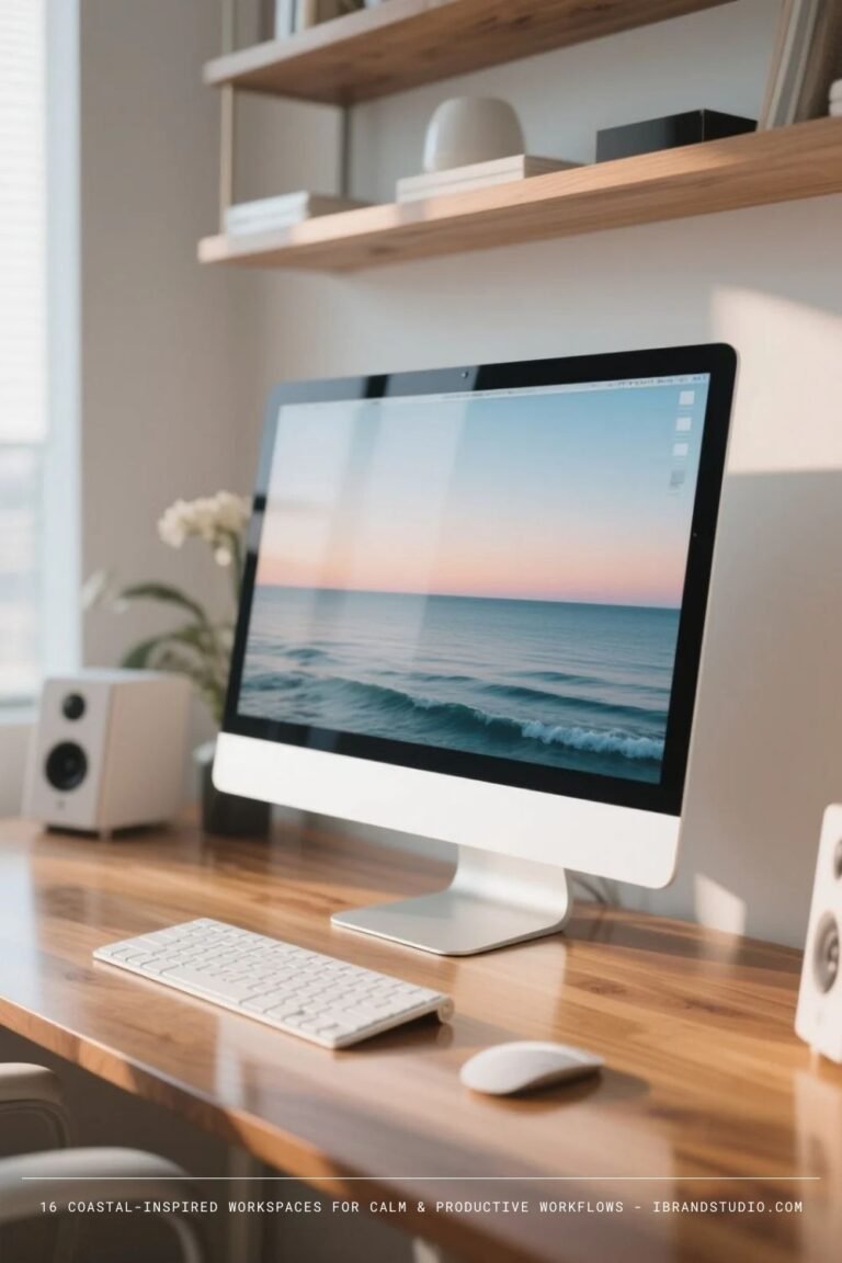 16 Coastal-Inspired Workspaces for Calm & Productive Workflows