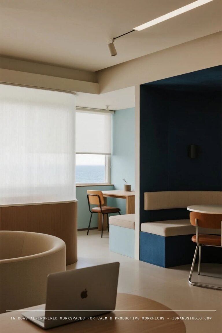 16 Coastal-Inspired Workspaces for Calm & Productive Workflows