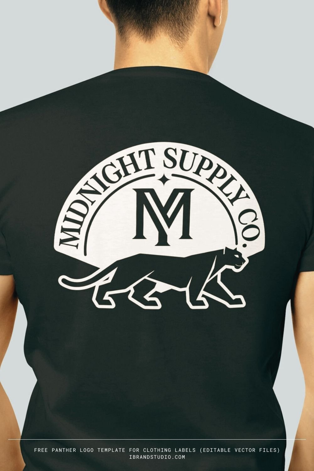 Free Panther Logo Template for Clothing Labels
